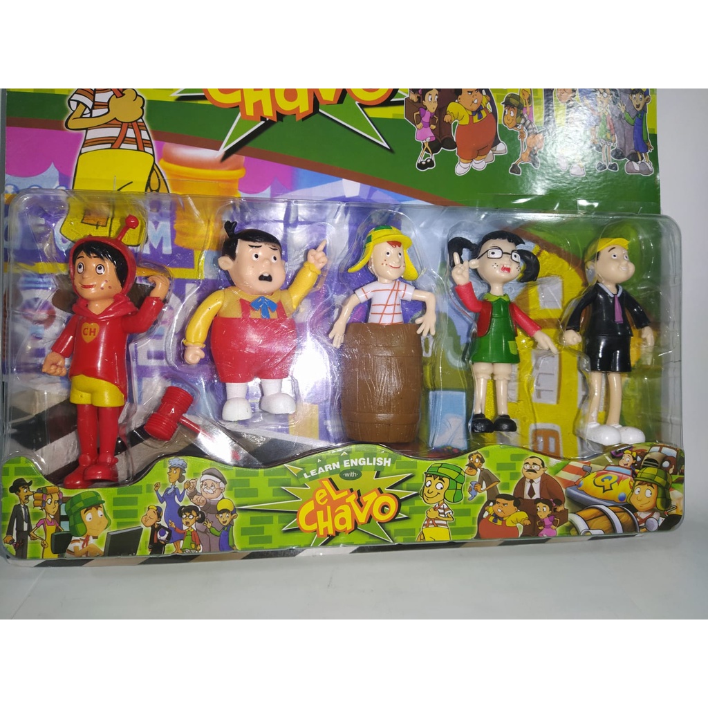 Brinquedo 5 Bonecos Chaves 11 CM | Shopee Brasil