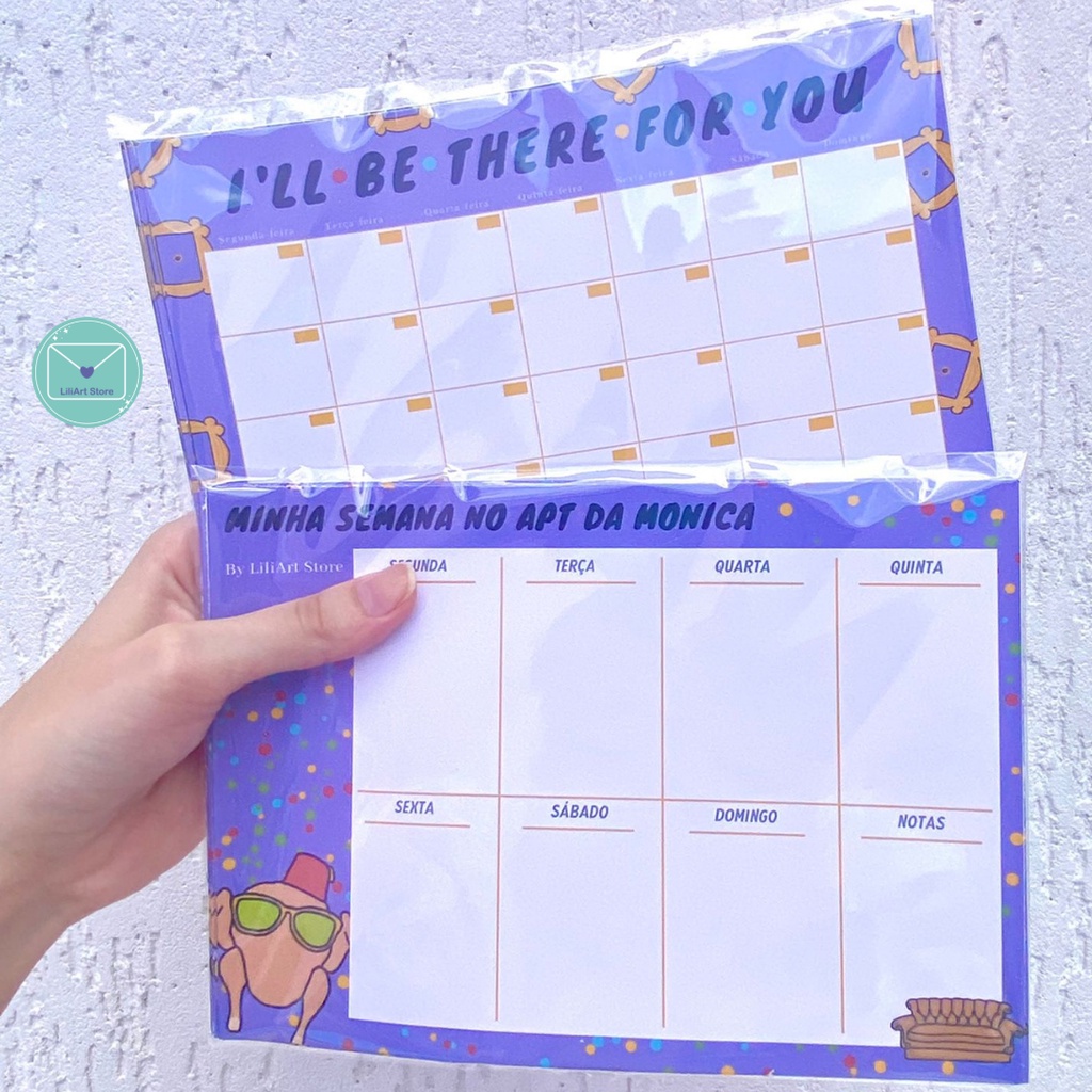 Friends - Planner Semanal + Planner Mensal | Shopee Brasil