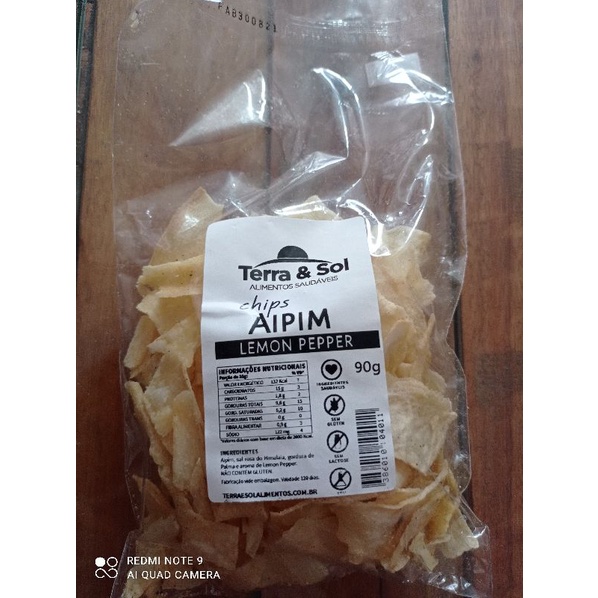 Chips de Aipim sabor Lemom pepper (90g) | Shopee Brasil