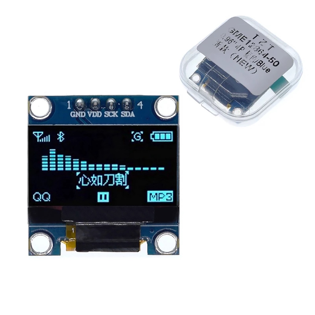 Display Oled Azul 128x64 0,96 I2c 5v Arduino | Shopee Brasil