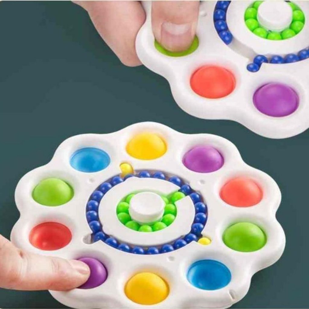 Spinner Fidget Bubble Magic Sensorial Pop it Anti Stress | Shopee Brasil
