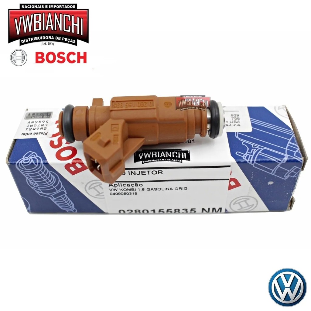 Bico Injetor Vw Kombi 1.6 Mi 0280155835 14725 Original Bosch | Shopee ...