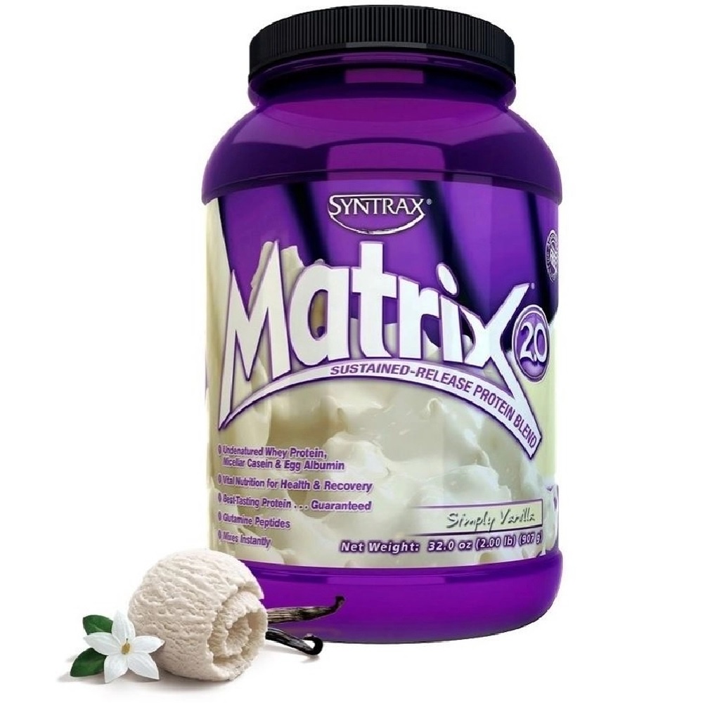Whey Matrix 2.0 (Baunilha) Syntrax - 907g | Shopee Brasil