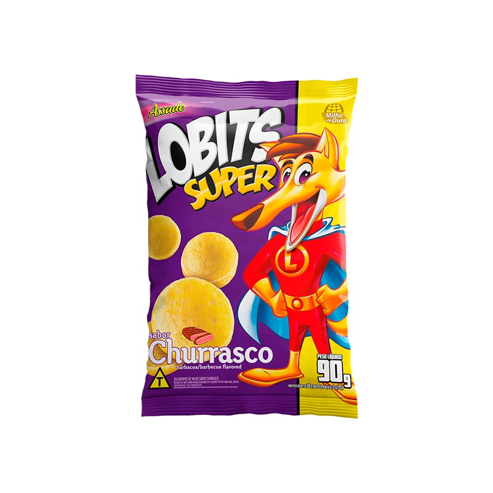 Salgadinho De Milho Lobits Super Churrasco 90g | Shopee Brasil