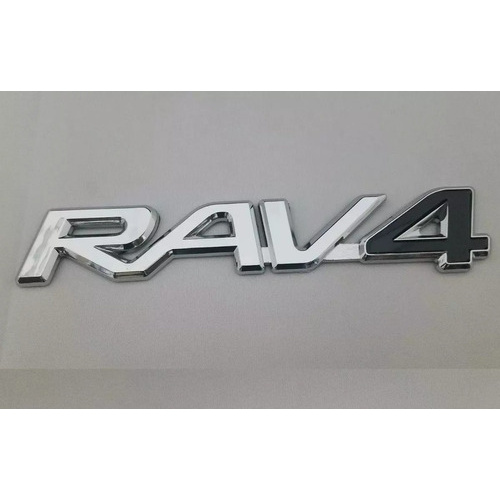 Emblema Letreiro Rav4 Cromado Preto Toyota Rav 4 2014 15 16 | Shopee Brasil