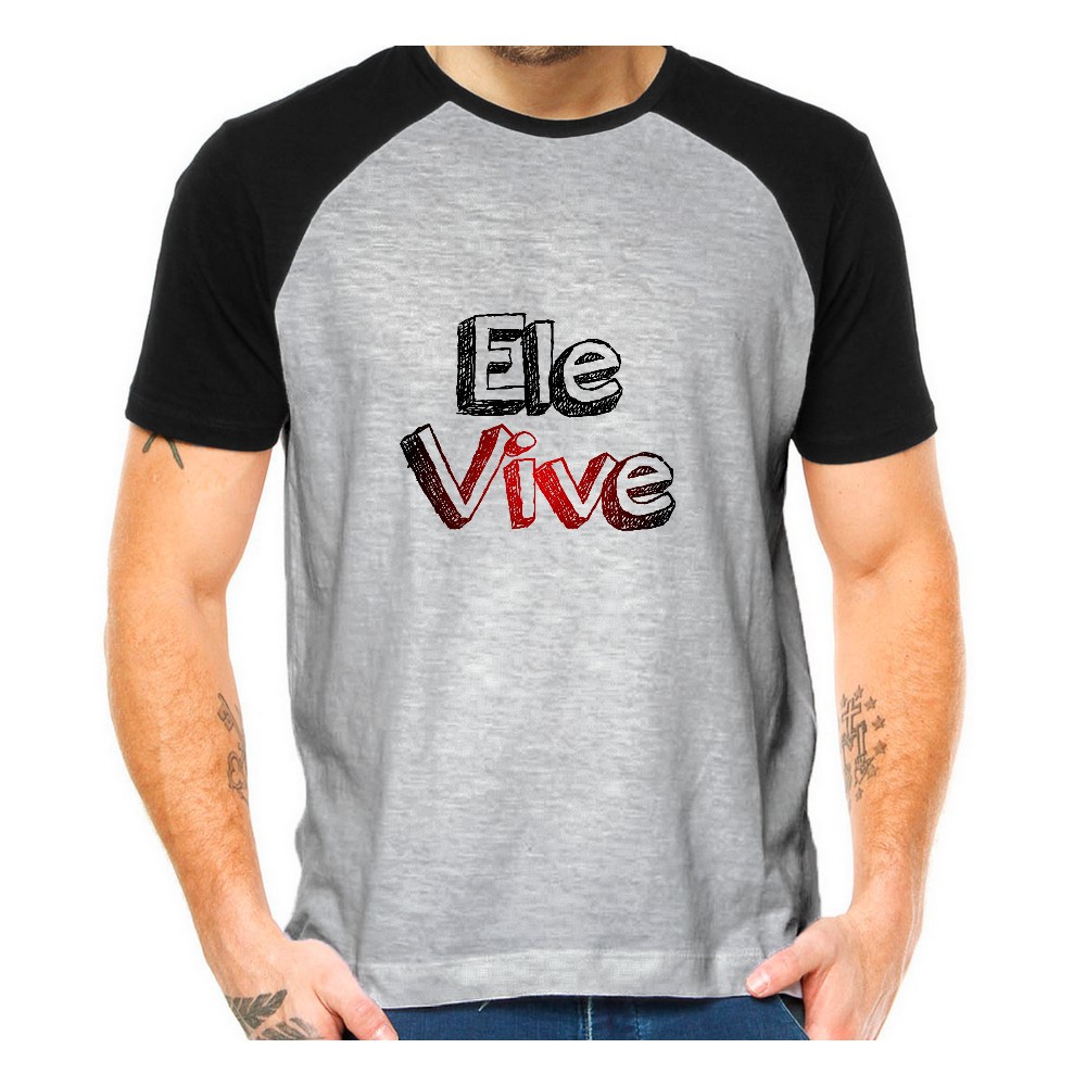 Camiseta Ele vive | Shopee Brasil