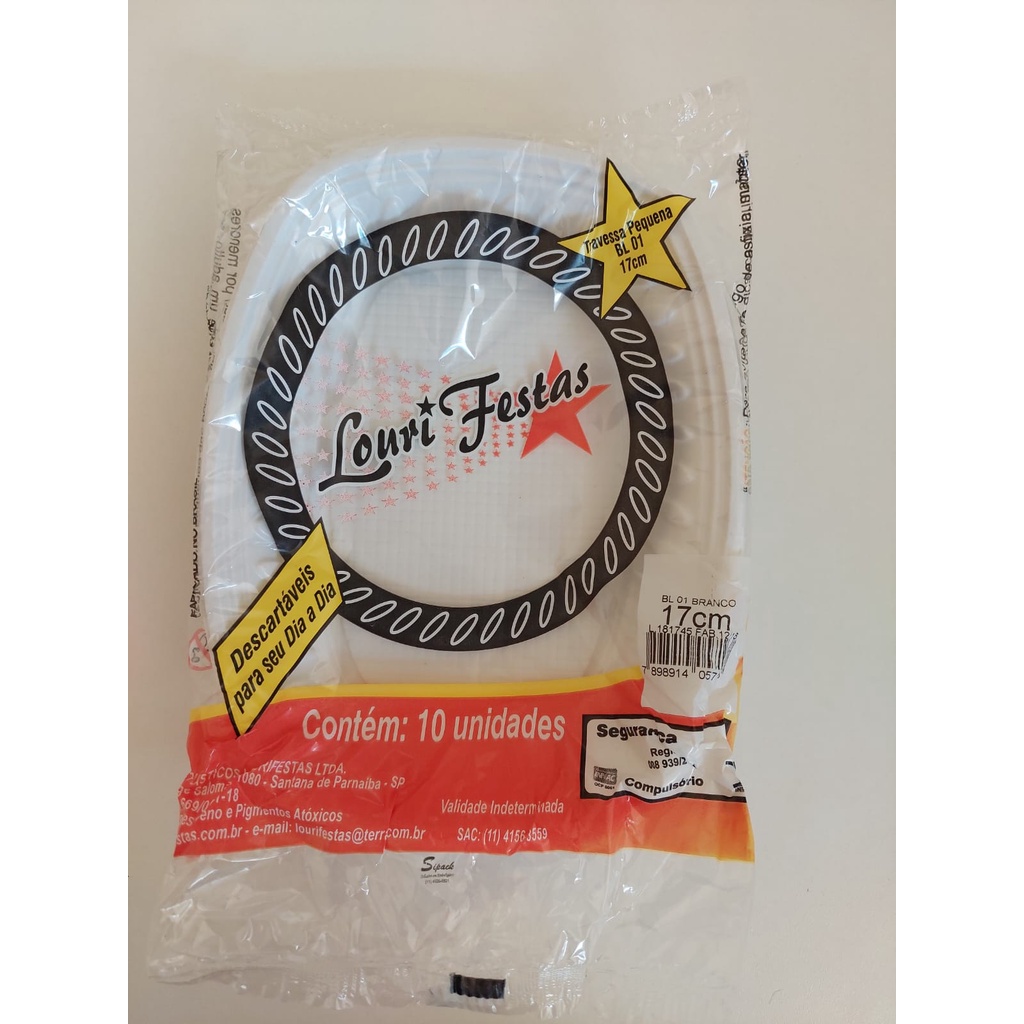 Travessa Louri Festas 17 cm | Shopee Brasil