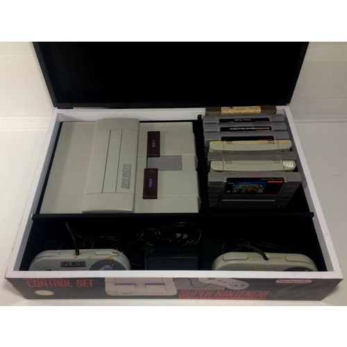 Caixa Super Nintendo Super Set Com Divisoria Em Mdf - Escorrega o Preço