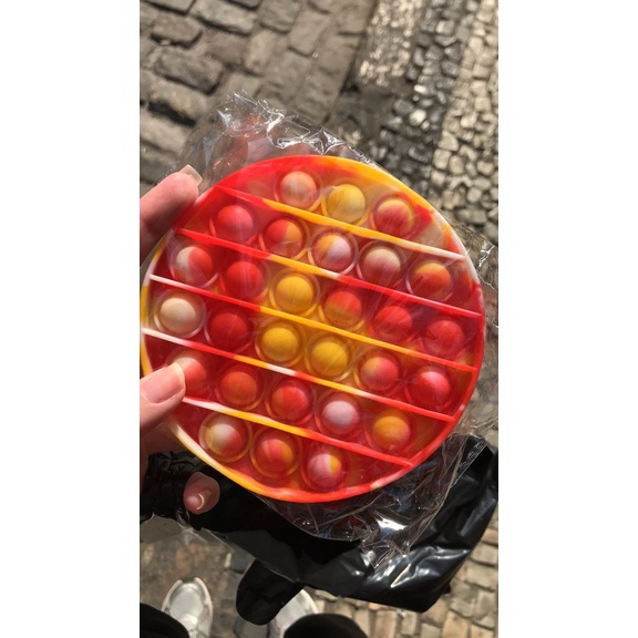 Pop it redondo colorido pronta-entrega no Brasil | Shopee Brasil