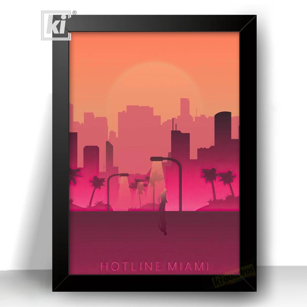 Quadro Hotline Miami arte com moldura 44cm | Shopee Brasil Quadro Hotline Miami arte com moldura 44cm | Shopee Brasil
