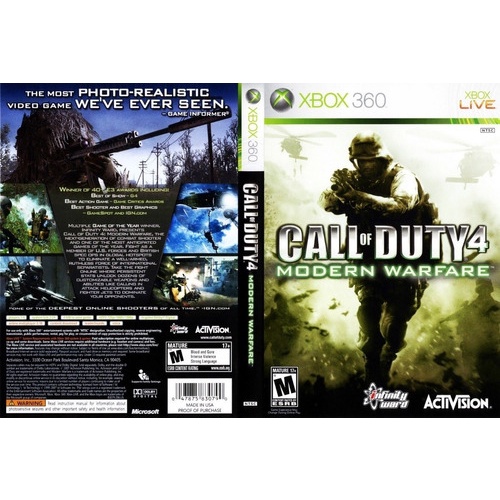 Call of duty modern warfare 4 P/ XBOX360 (LTU/LT/JTAG/RGH) | Shopee Brasil