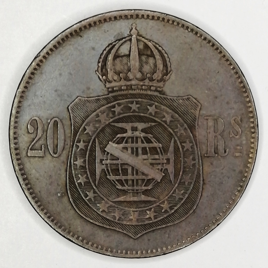 Moeda antiga do Império brasileiro - 20 réis de 1869 | Shopee Brasil