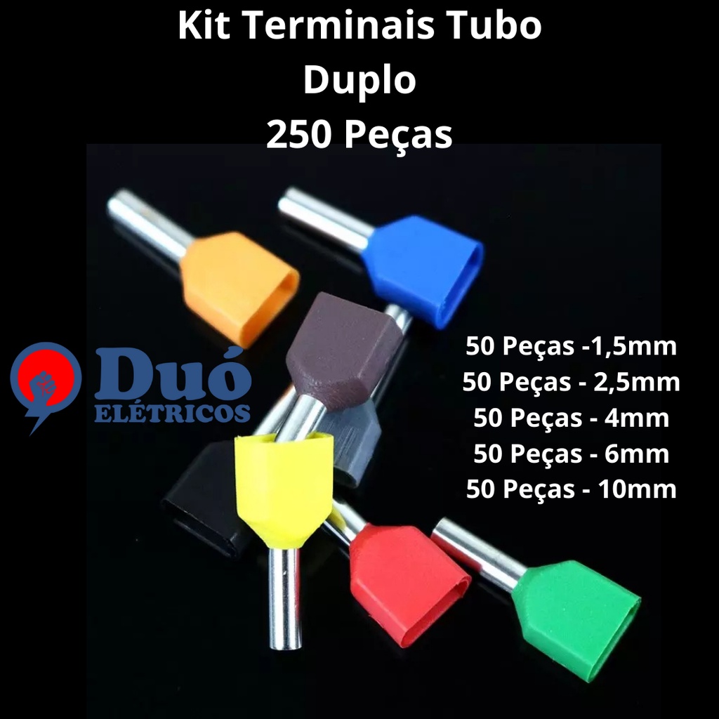 Kit Terminais Personalizado - Tubo Duplo e Simples. | Shopee Brasil
