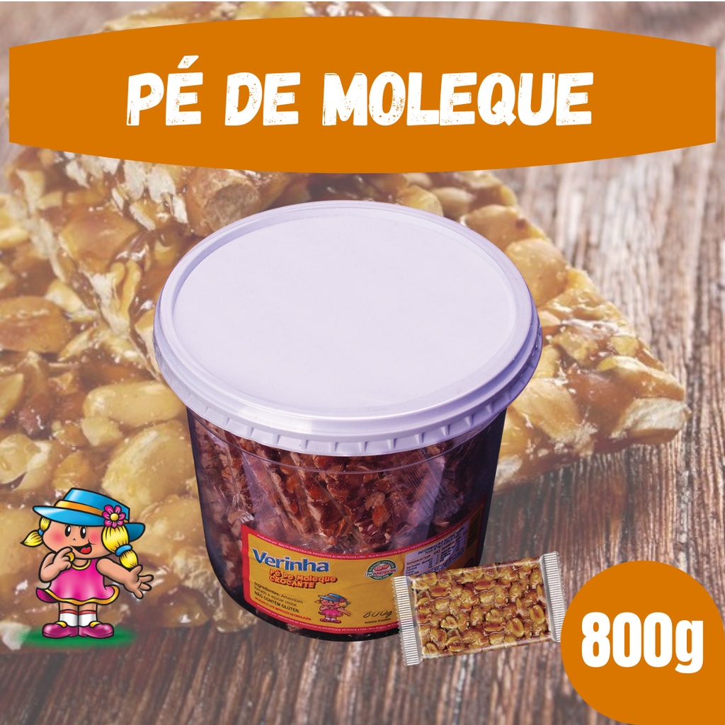 Pé de Moleque Crocante Verinha | Shopee Brasil
