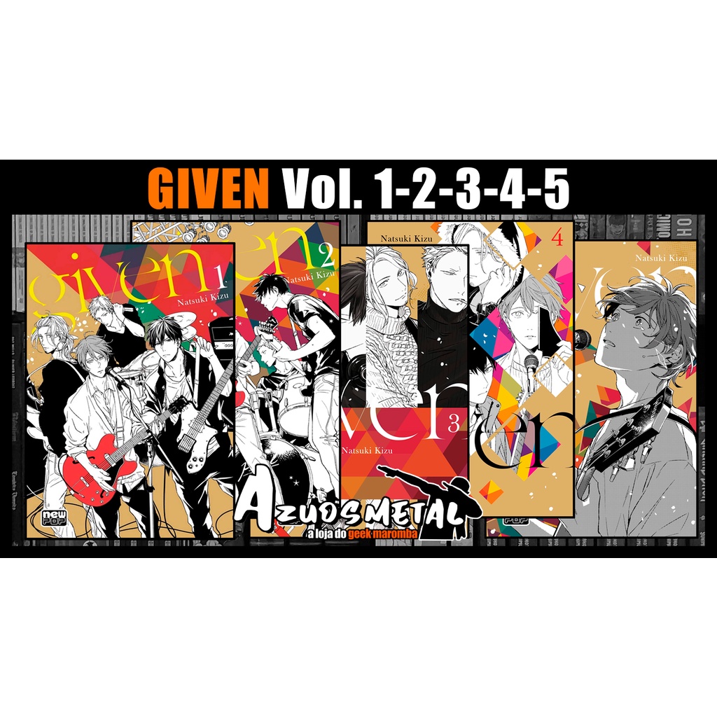 Kit Given - Vol. 1-5 [Mangá: NewPOP] | Shopee Brasil
