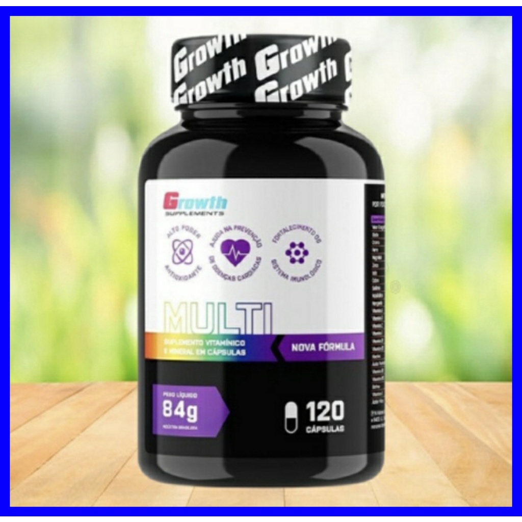 Multivitamínico 120 Cápsulas Growth Supplements | Shopee Brasil