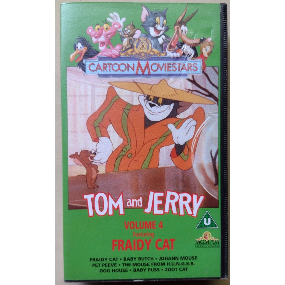 Fita Vhs Tom And Jerry Volume 4 Fraidy Cat Made In Usa | Shopee Brasil