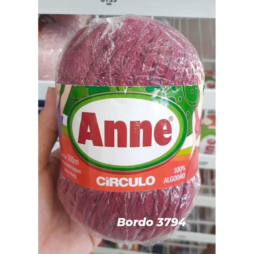 LINHA ANNE CIRCULO DIVERSAS CORES/ 500 METROS | Shopee Brasil