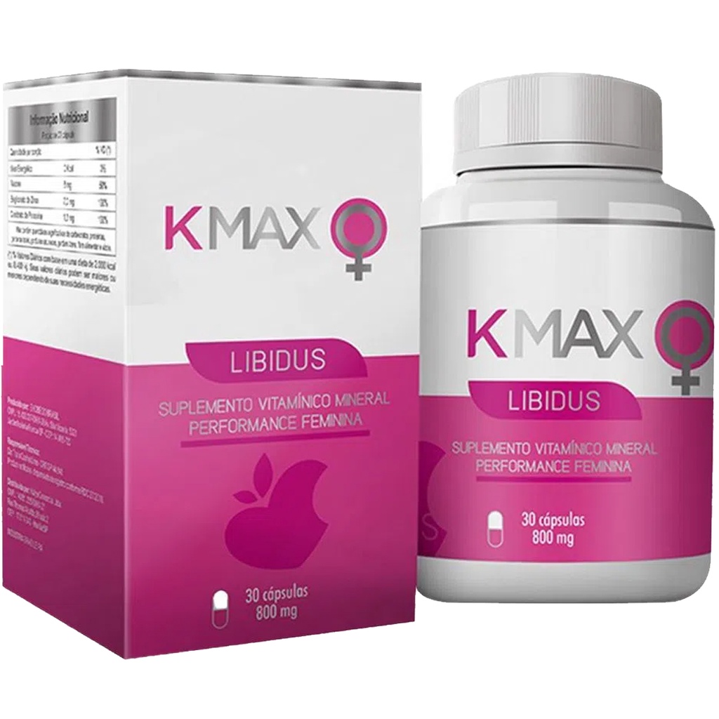 Suplemento Disposição Feminina Kmax Libidus 30 Cápsulas | Shopee Brasil