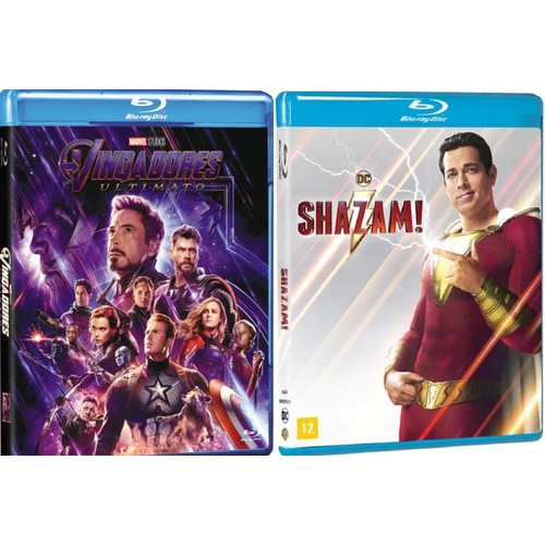 Blu-ray : Vingadores Ultimato + Shazam Dc - Original Lacrado | Shopee Brasil