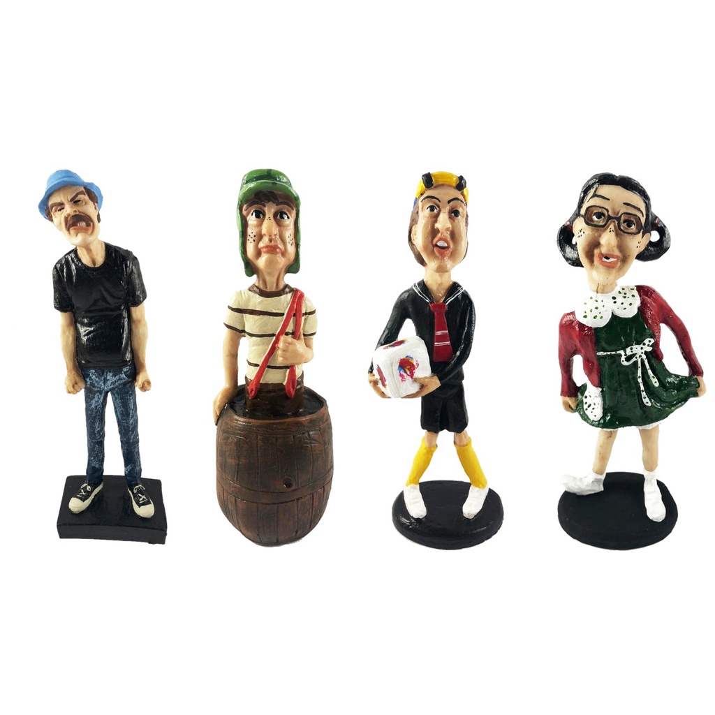 Kit com 4 personagens da Turma do Chaves com Seu Madruga Bravo, Chaves ...