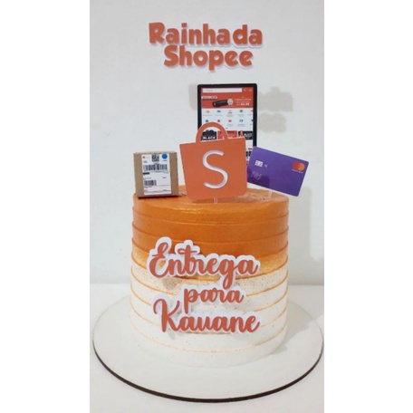 Topo de bolo/ Topper para bolo de Aniversário Rainha da Shopee | Shopee ...
