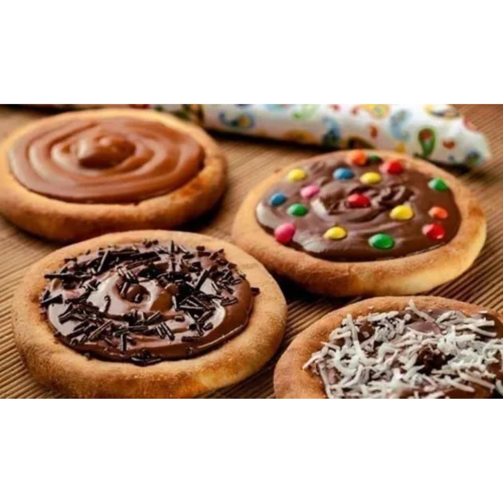 Painel Adesivo Parede Esfirras Abertas Doce Nutella Brigadeiro Doce ...