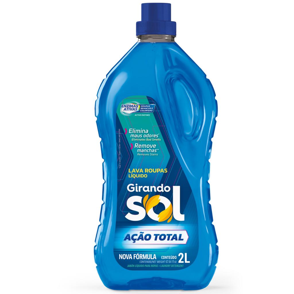 Lava Roupa Sabão Liquido Girando Sol 2 Litros Tipos | Shopee Brasil