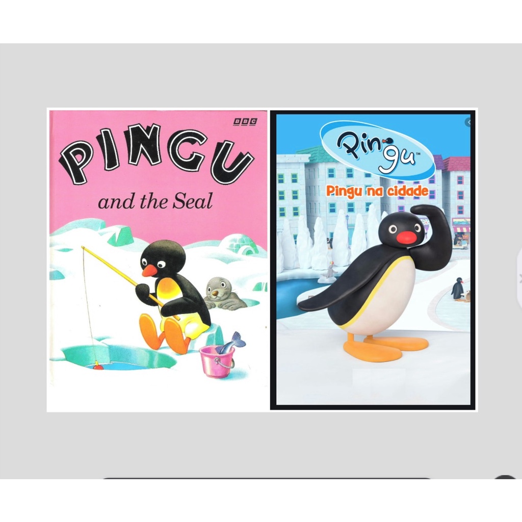 Quadro infantil pingu serie cartoon pinguim foca animais | Shopee Brasil