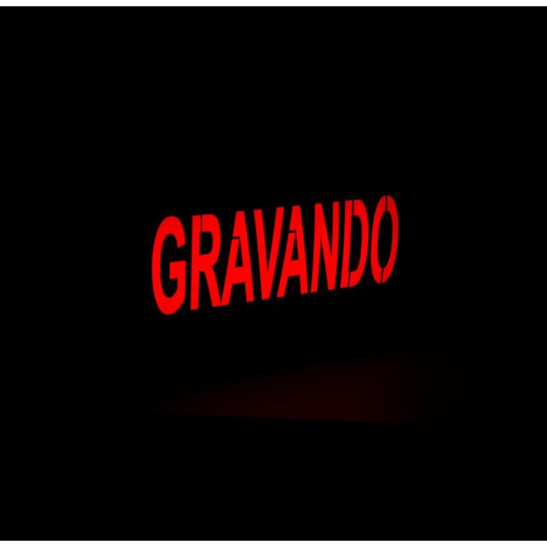 Letreiro Luminoso No Ar - Gravando 20x10cm Placa Luminosa | Shopee Brasil
