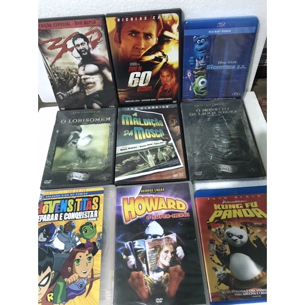 Lote Filmes DVDs 21 títulos | Shopee Brasil