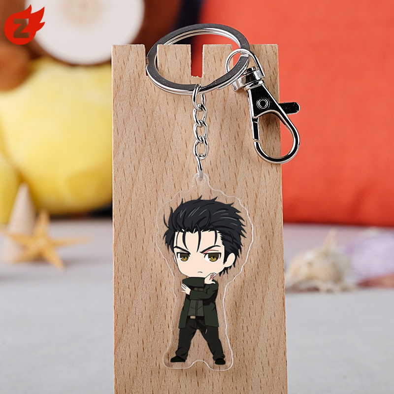 Steins Gate Keychain~1Pcs Acrylic Pendant Keychain | Shopee Brasil