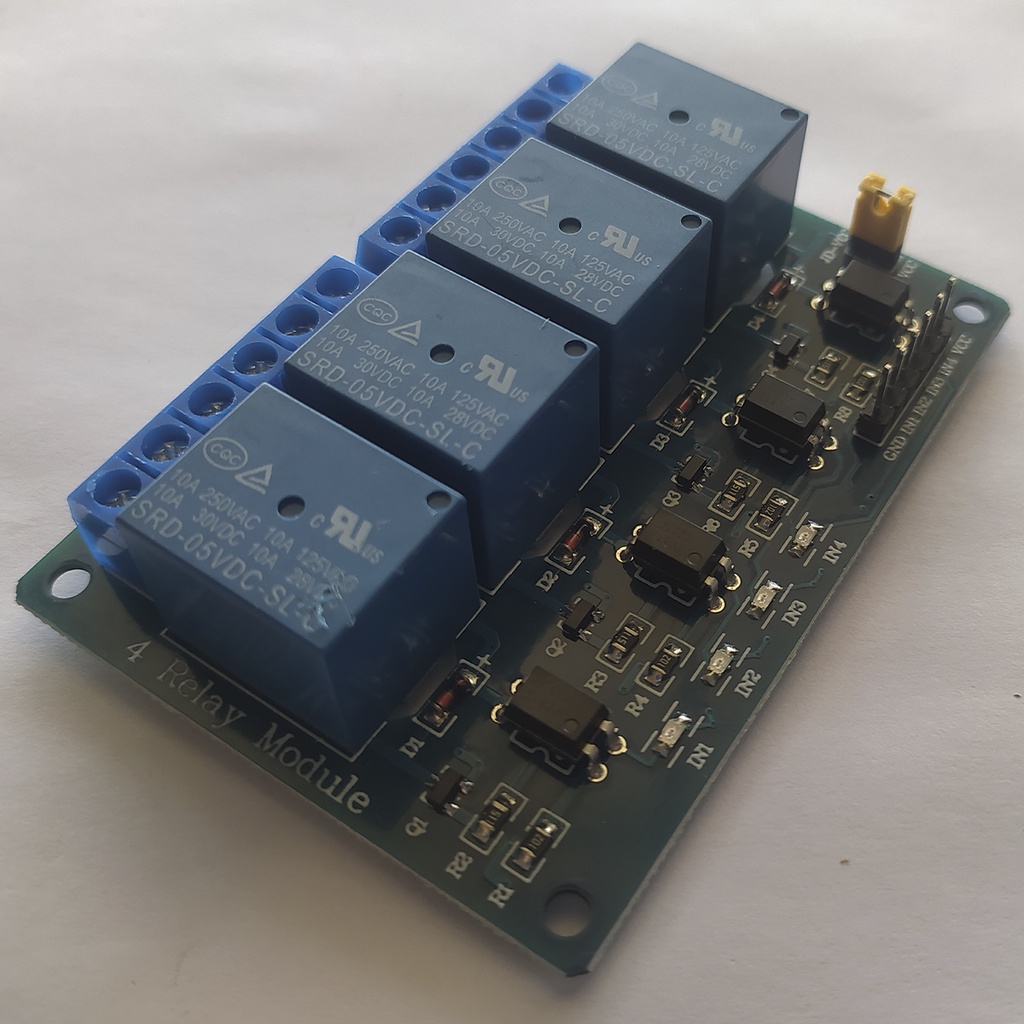 Módulo Relé 4 Canais 5v P/ Arduino Hobbies e Coleções | Shopee Brasil