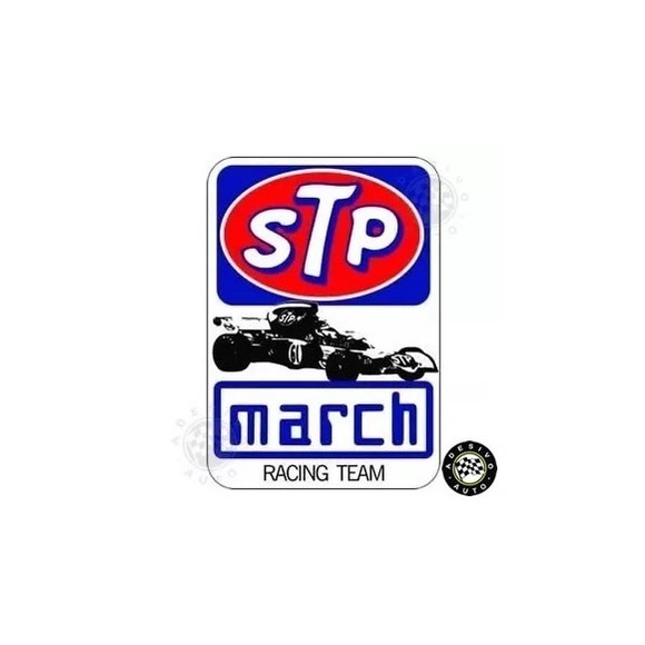 Adesivo STP March Racing Team Ronnie Peterson F 1 | Shopee Brasil