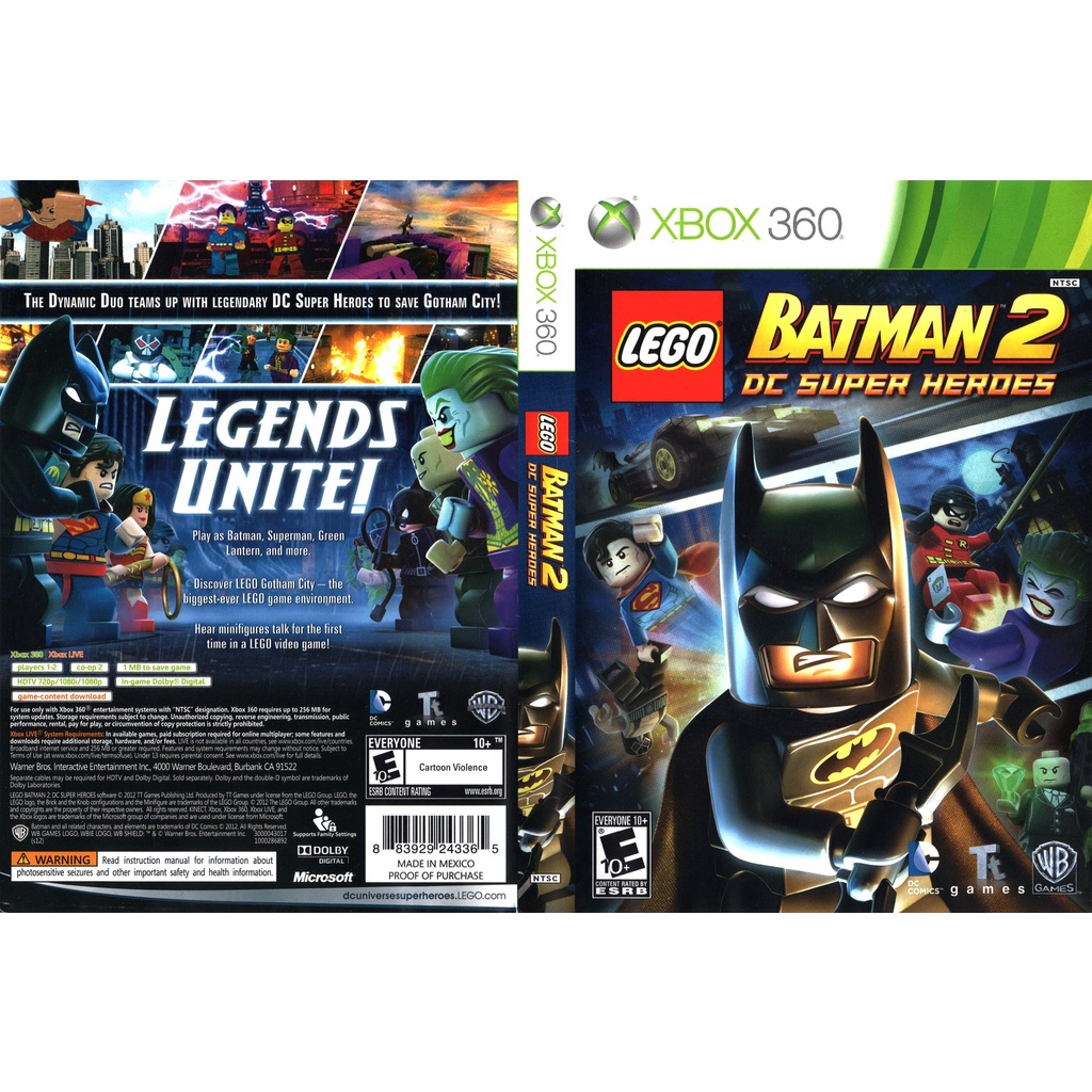 Lego Batman 2 DC Super Heroes [ Xbox 360 LT 3..0 ou RGH 3.0 ] | Shopee ...
