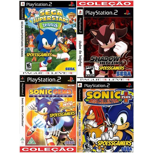 Sonic Ps2 Coleção (4 Dvds Por 3) Patch . G M S T | Shopee Brasil