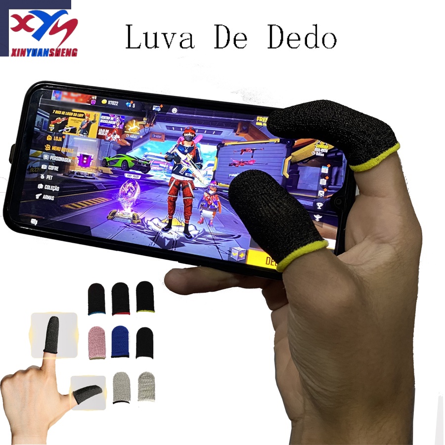 finger glove Luva de dedo Gamer Semi-pro para cell phone jogos celular ...
