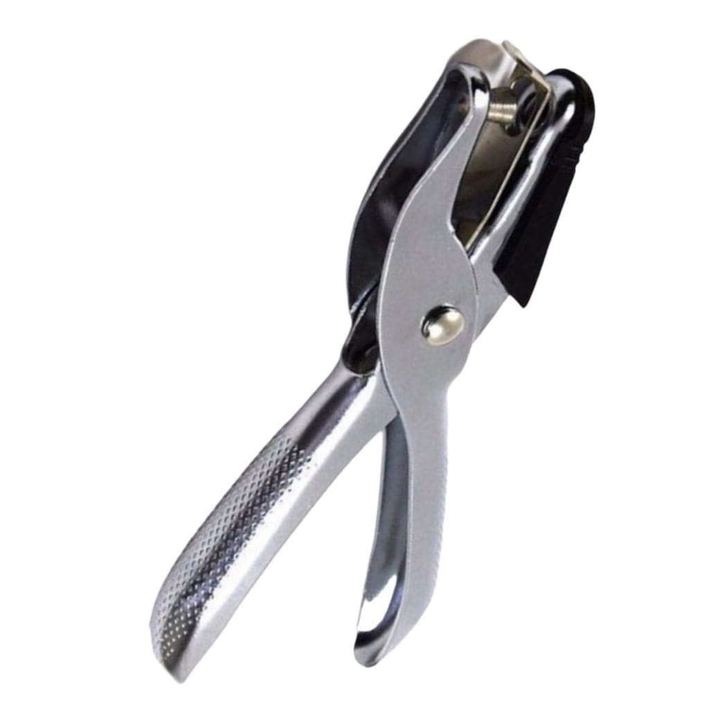 Perfurador Furador de Papel Alicate 1 Furo em Metal Aço Resistente ...