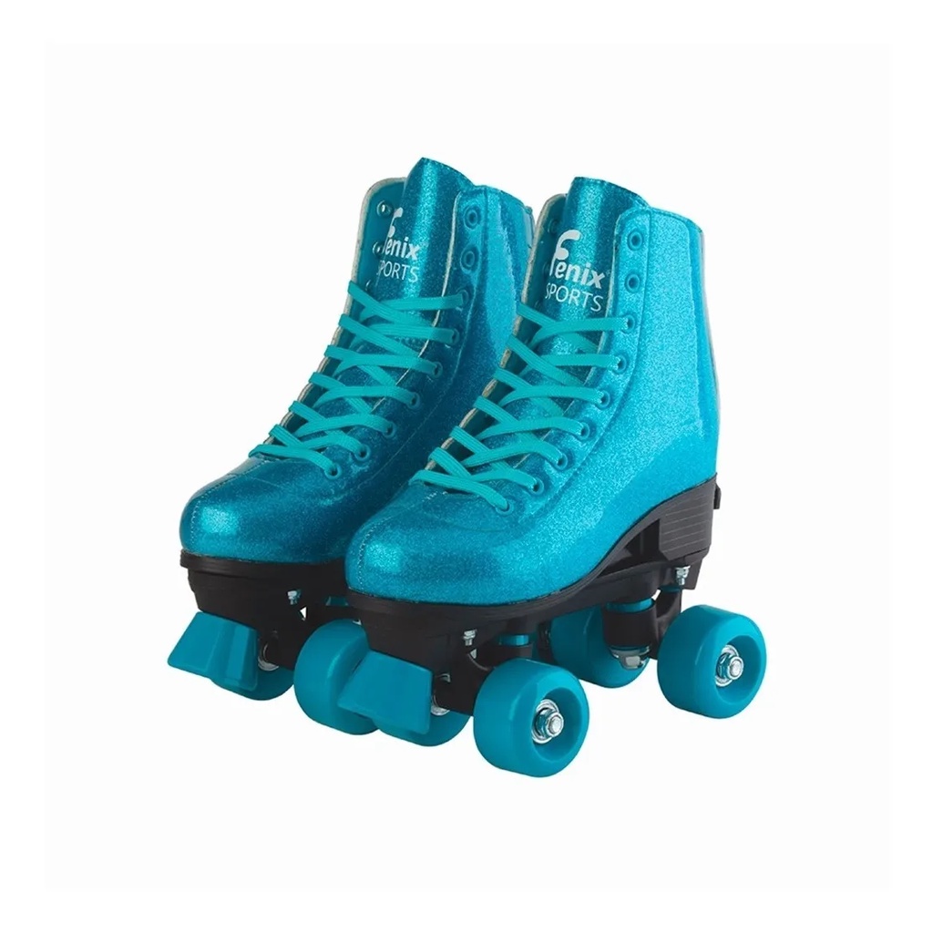 Patins 4 Rodas Clássico Glitter Roller Skate | Shopee Brasil