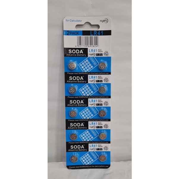 Bateria LR41 Soda Alkaline | Shopee Brasil