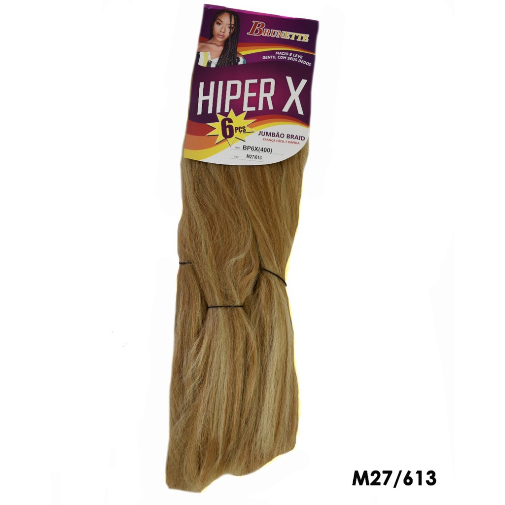 Jumbo Hiper X- COR 27/613 "ENVIO IMEDIATO" Cabelo, box braid, Kanekalon ...
