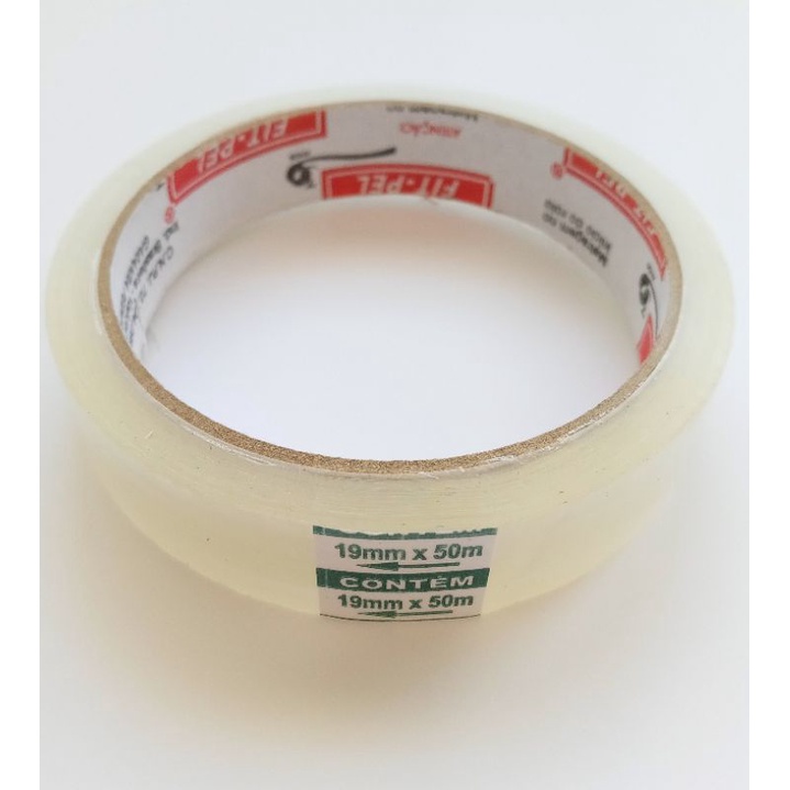 Fita Adesiva Durex Transparente 19mm x 50mts Rolo 19x50 Qualidade - 1 ...