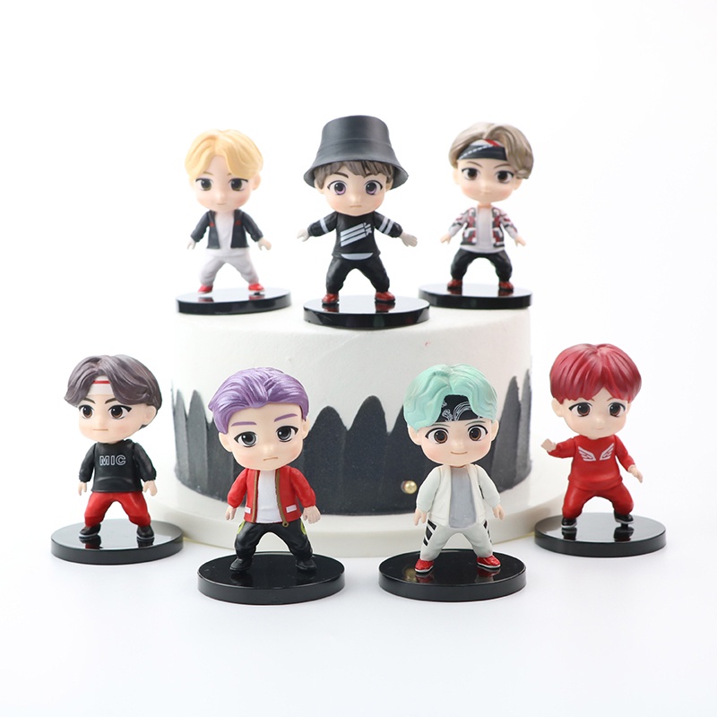 Bts Boneco Figure Kpop Funko Miniatura Jungkook Jimin V Rm BANGTAM BOYS ...