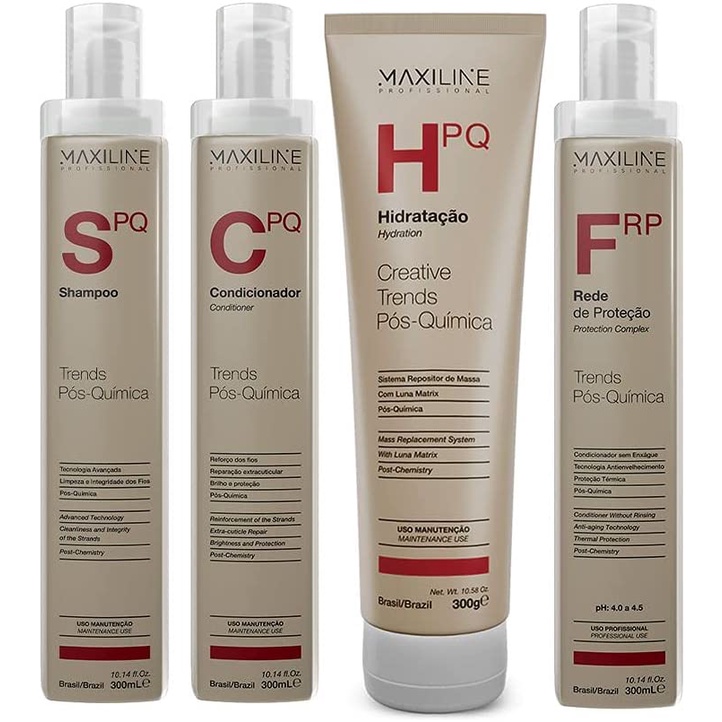 Kit Maxiline Trends Manutenção 4 PRODUTOS | Shopee Brasil