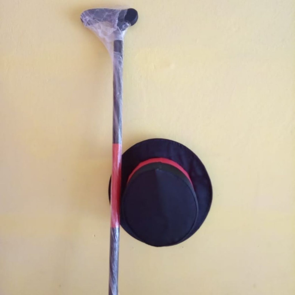 Kit Exu - Chapéu Cartola Baixa e Cajado Simples | Shopee Brasil
