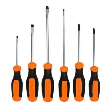 Kit Jogo Chave De Fenda/Philips com 6 peças De Aço Profissional ...