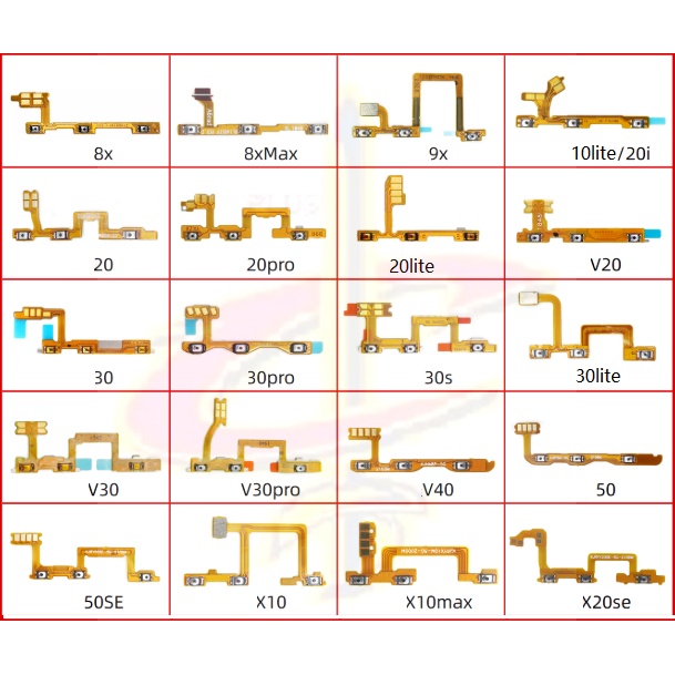 Botão De Ligar/Desligar volume Flexível Para Huawei Honrar 8 9 10 20 8X 9X V10 V20 Pro lite ...