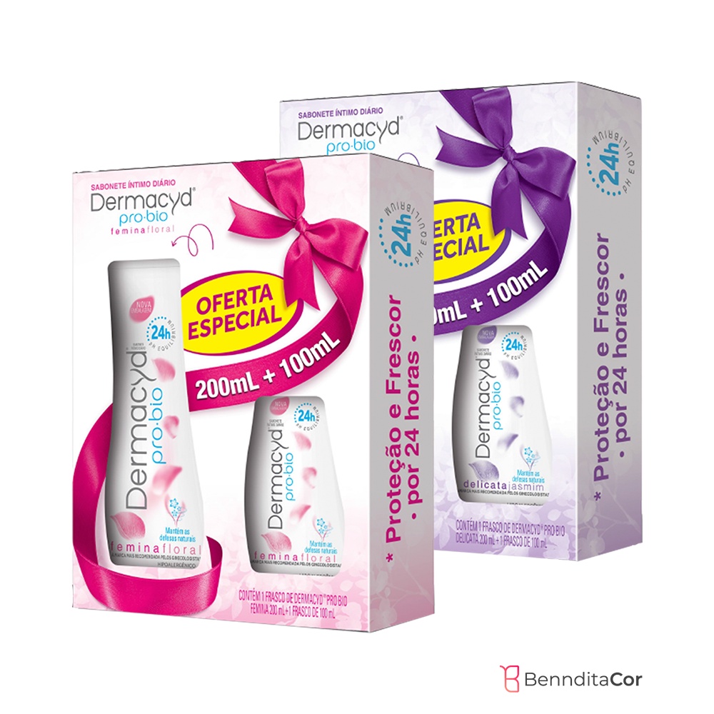 Sabonete Intimo Dermacyd Kit 200ml + 100ml | Shopee Brasil