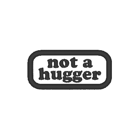 Patch Not a Hugger Aplique Bordado Termocolante | Shopee Brasil