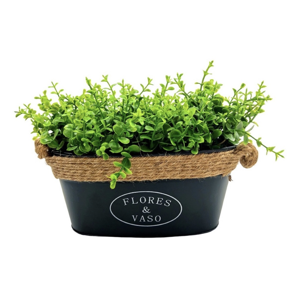 Cachepô arranjo Flores e vaso Floreira +planta artificial | Shopee Brasil